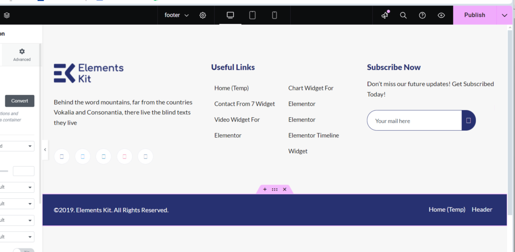 How To Create And Customize Headers And Footers Using Elementor Free 1011